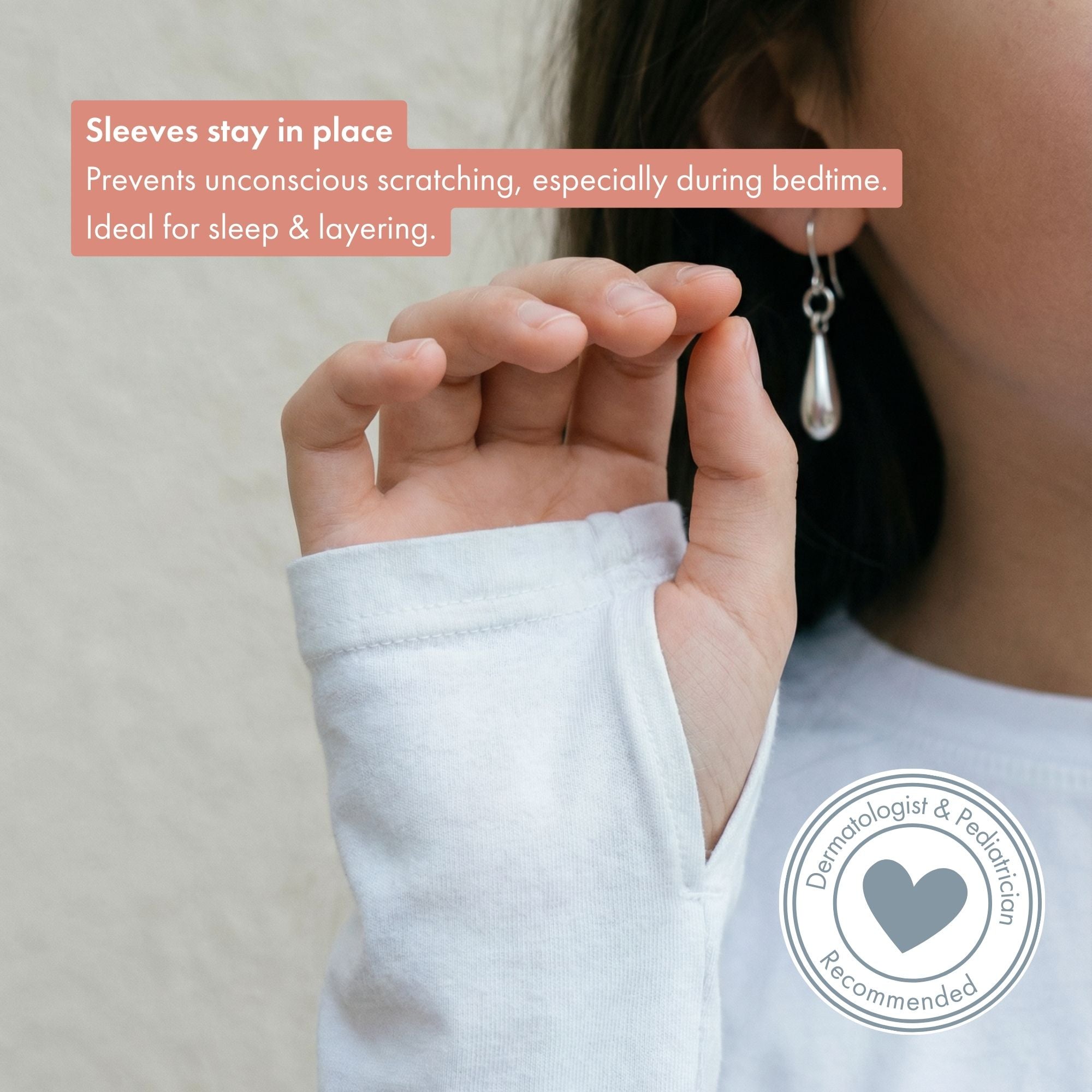 Kids’ Thumb Tee Base Layer for Sensitive Skin | Just Peachy