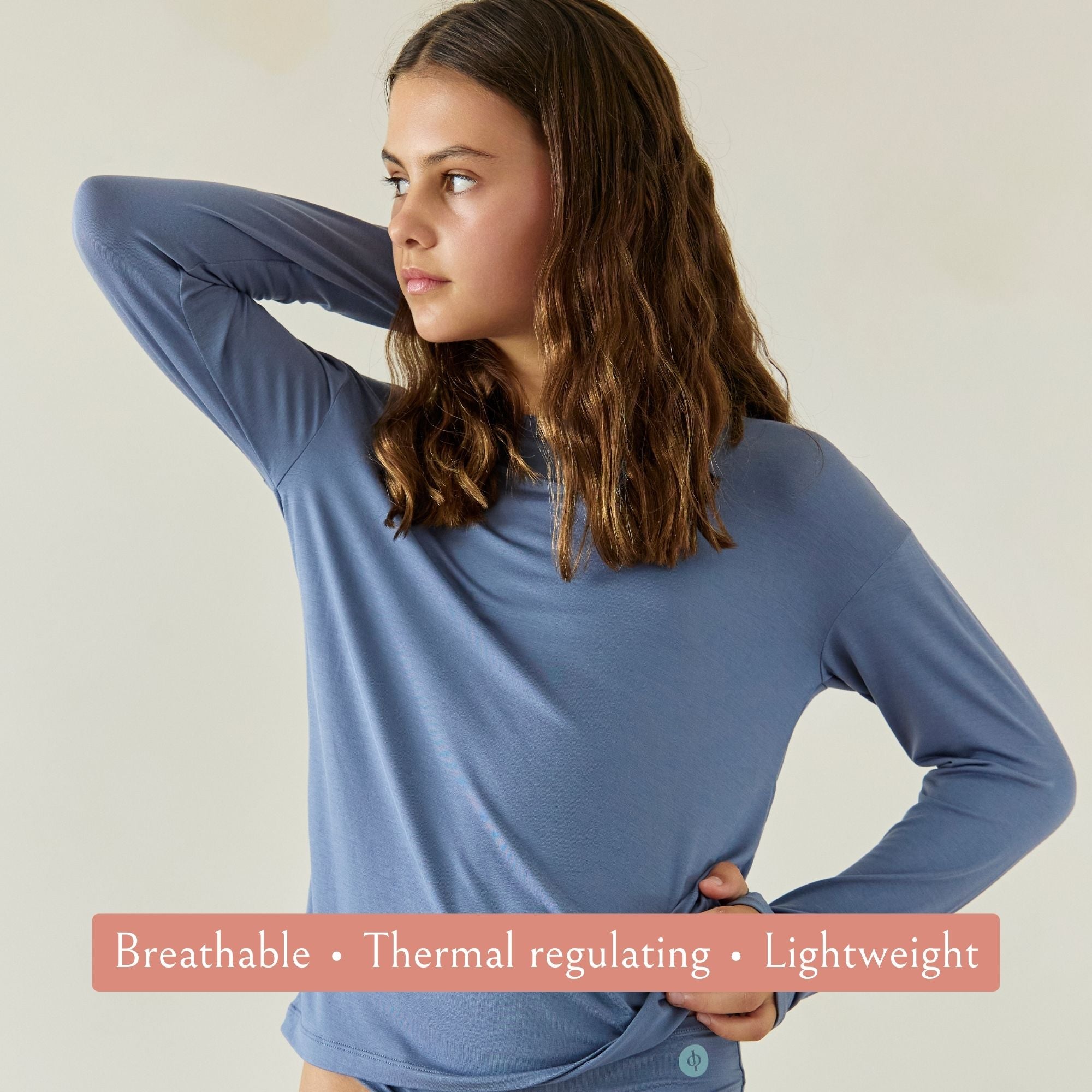 Kids’ Thumb Tee Base Layer for Sensitive Skin | Just Peachy
